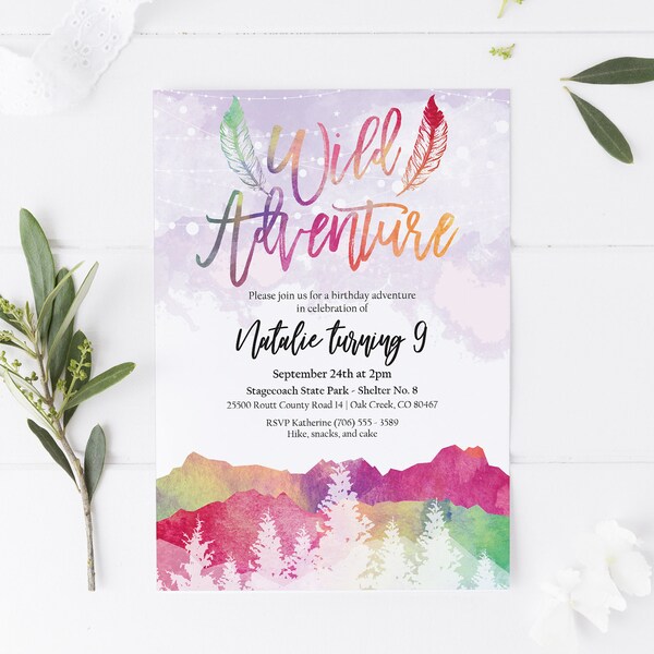 Adventure Party Invitation - Etsy