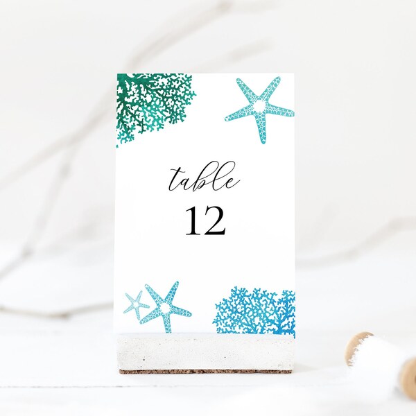 Beach Table Number - Etsy