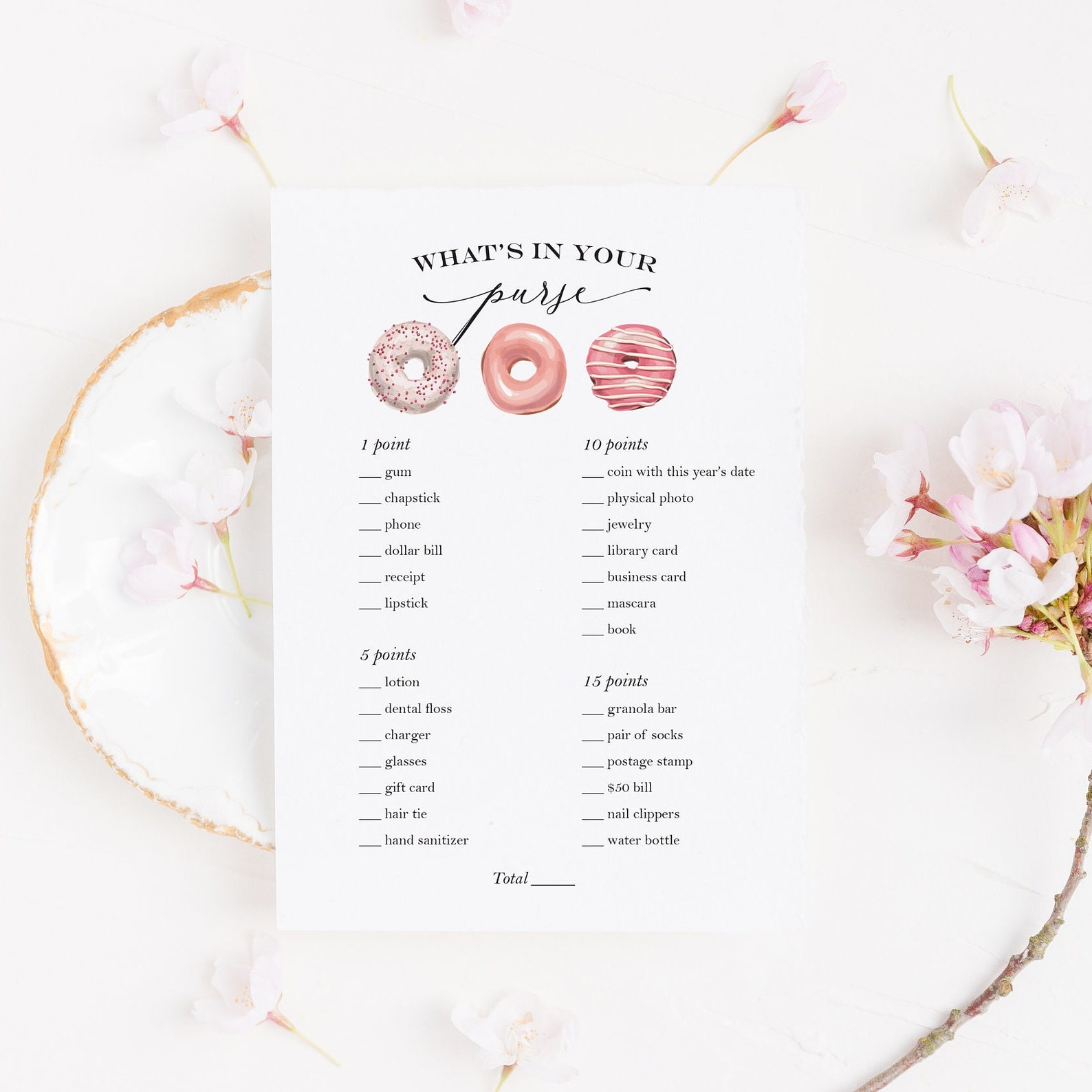 Donut Date Night Print and Date Cards Donuts & Diamonds Bridal Shower ...