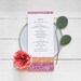 Boho Block Print Menu Editable Printable Menu Template Wedding or Event ...