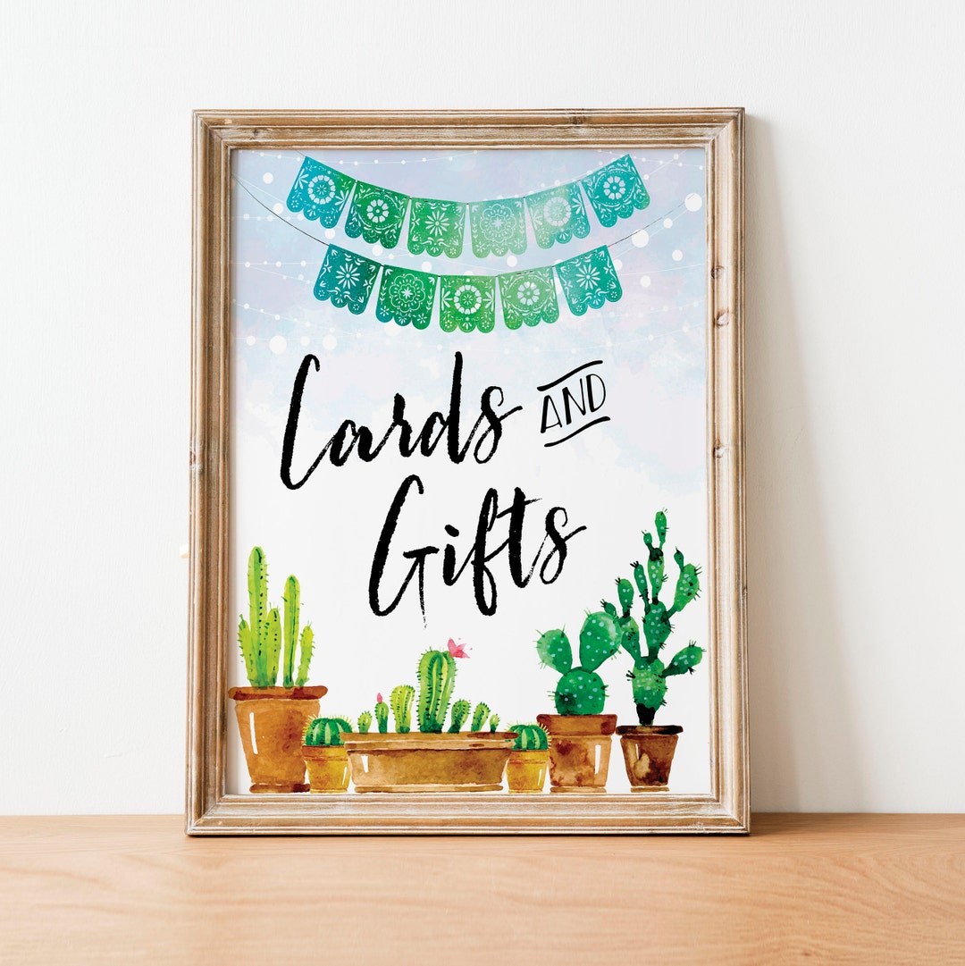 Cards and Gifts Fiesta Print | Fiesta Theme | Instant Download ...