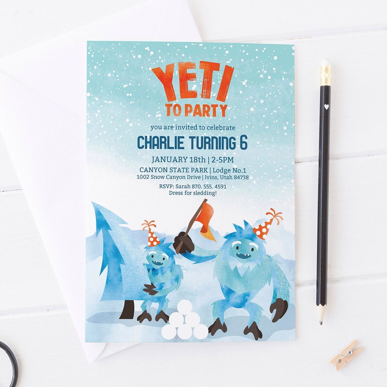 YETI to Party Custom Winter Event Welcome Print Winter - Etsy