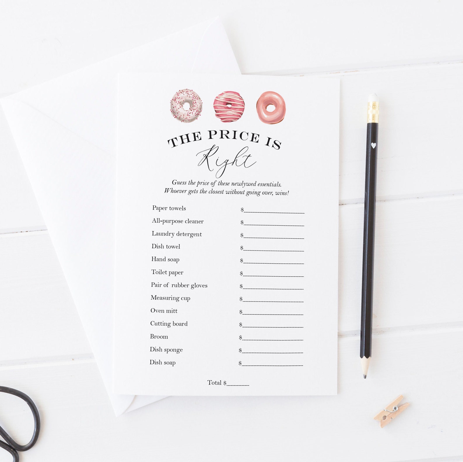 Donut Date Night Print and Date Cards Donuts & Diamonds Bridal Shower ...