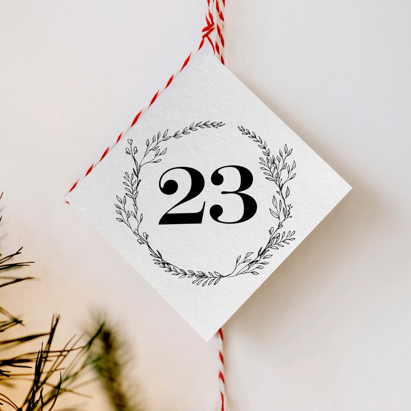 Advent Numbers - Etsy