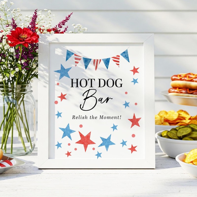Hot Dog Bar - Etsy