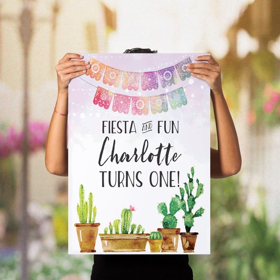 Fiesta Birthday Custom Print Fiesta Theme Custom Digital | Etsy