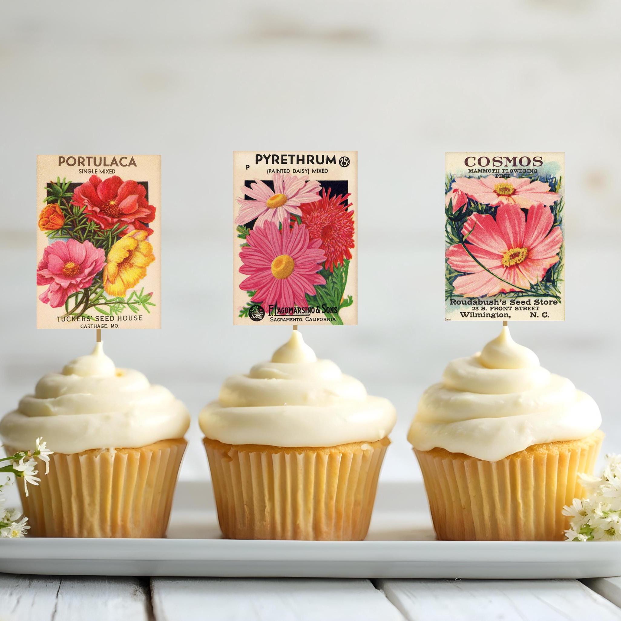 PRINTABLE Vintage Seed Banner, Farmers Market, Flowers, Fresh off the ...