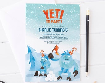 Yeti Birthday Party - Etsy
