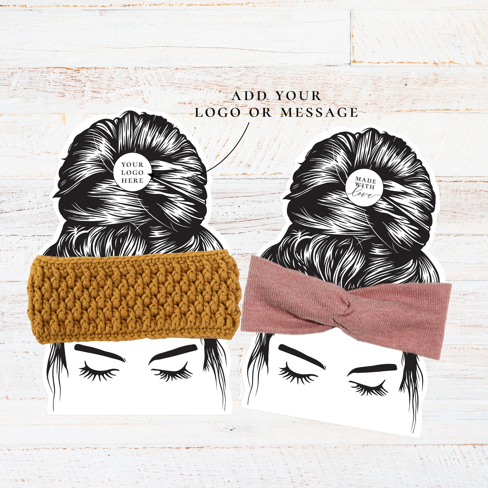 PRINTABLE Headband Editable Display Template Optional - Etsy