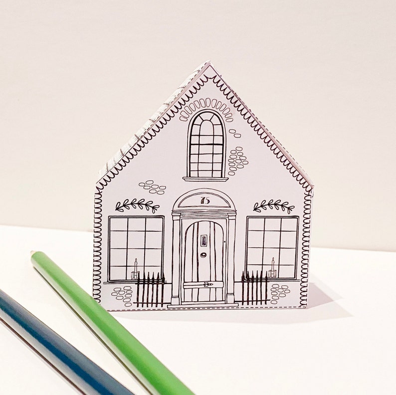 Printable Paper House Christmas Cottage Instant Download | Etsy