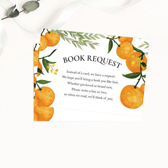 Instant Download Template 4x6 Card Editable Orange Gender Neutral Card ...