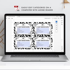 Editable Halloween Costume Contest Voting Ballot, Party, Cast Your Vote ...
