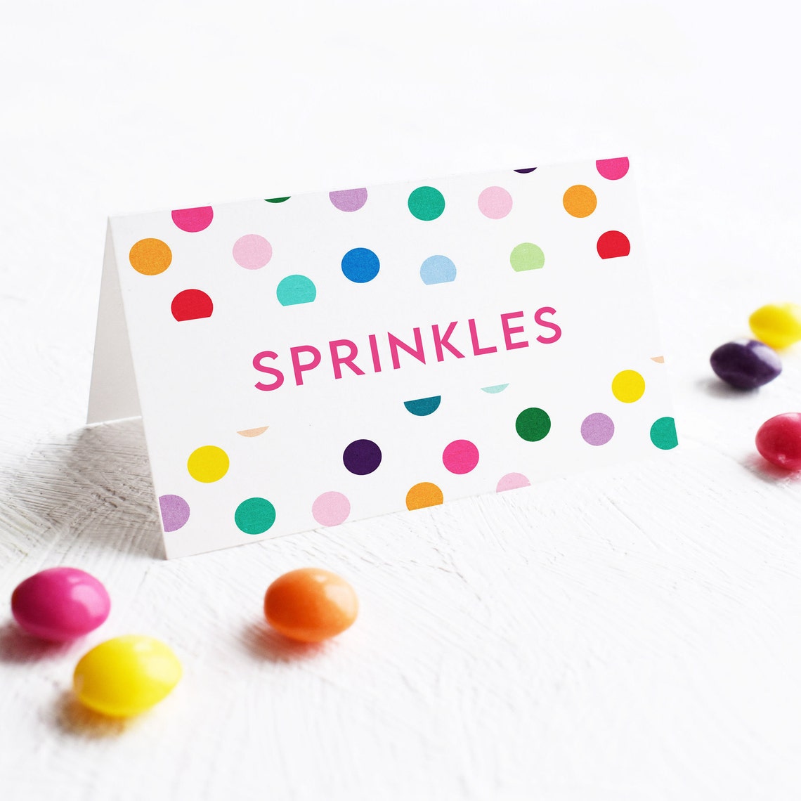 Rainbow Polka Dot Banner Editable Letter Banner Template - Etsy