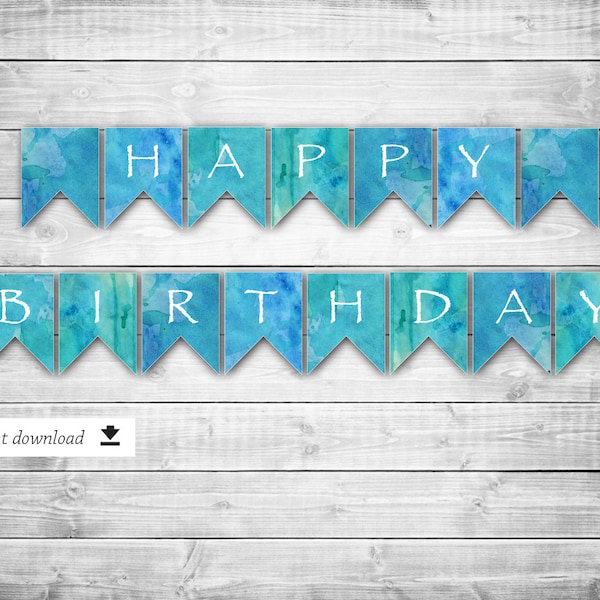 Turquoise Banner - Etsy