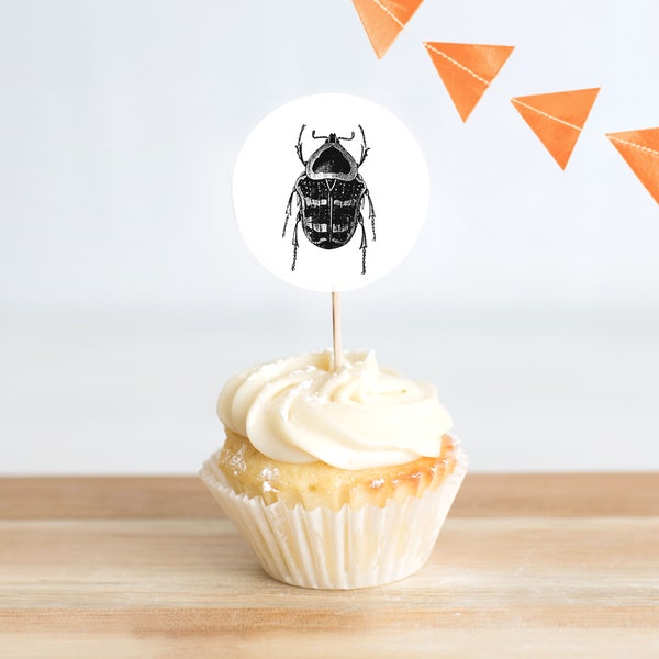 Bug Cupcake Toppers - Etsy