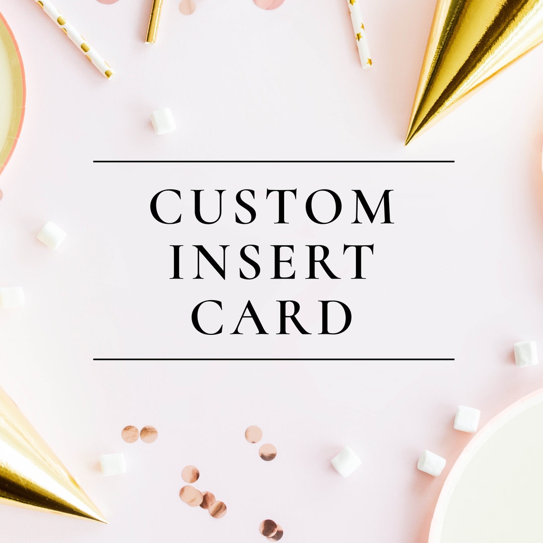 Custom Event Insert Card: Bridal & Baby Shower Registry (digital File ...