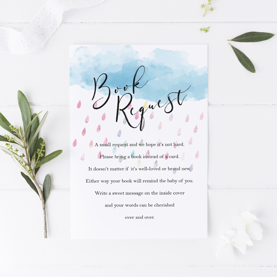 Late Night Diapers Rain Shower Print: Baby Shower Activity (PDF or JPG ...