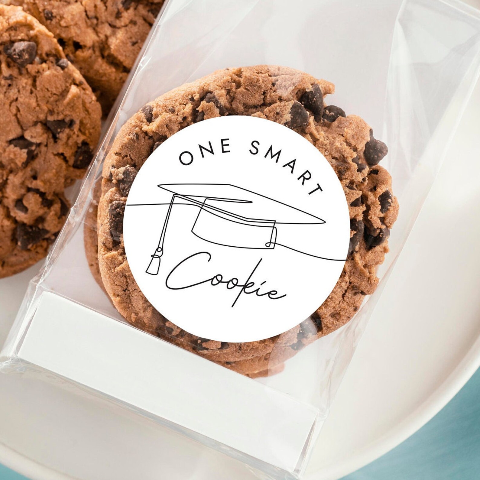 One Smart Cookie Sticker Cookie Favor Station High School - Etsy
