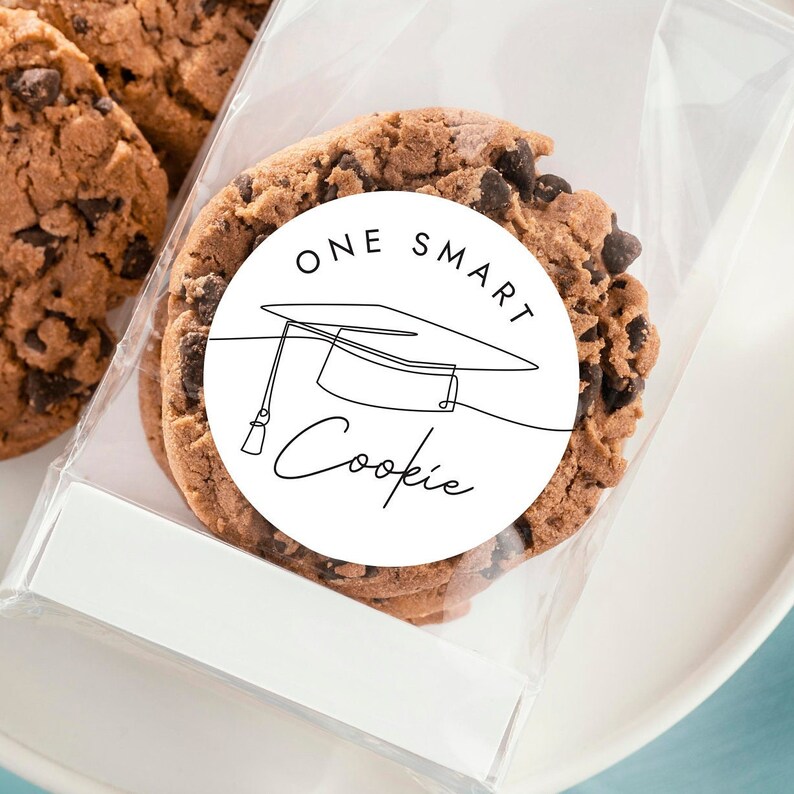 One Smart Cookie Sticker Cookie Favor Station High School - Etsy