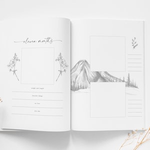 Printable Baby Book Pages | DIY Keepsake Journal Pages for Baby's First ...