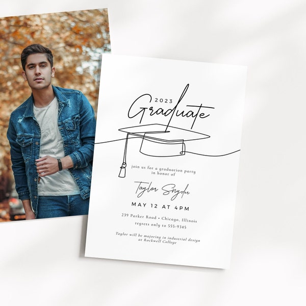 College Graduation Invitations - Etsy