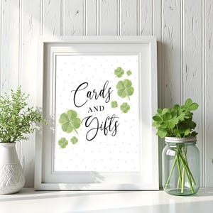 Shamrock Date Night Sign and Cards, Lucky in Love Bridal Shower, Irish ...
