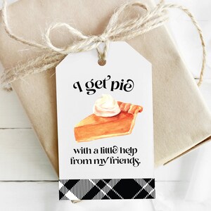 Printable Friendsgiving or Thanksgiving Favor Tags | Pie Tags | Thank ...