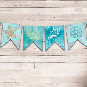 Printable Paper Banner Under-the-sea Party Instant | Etsy