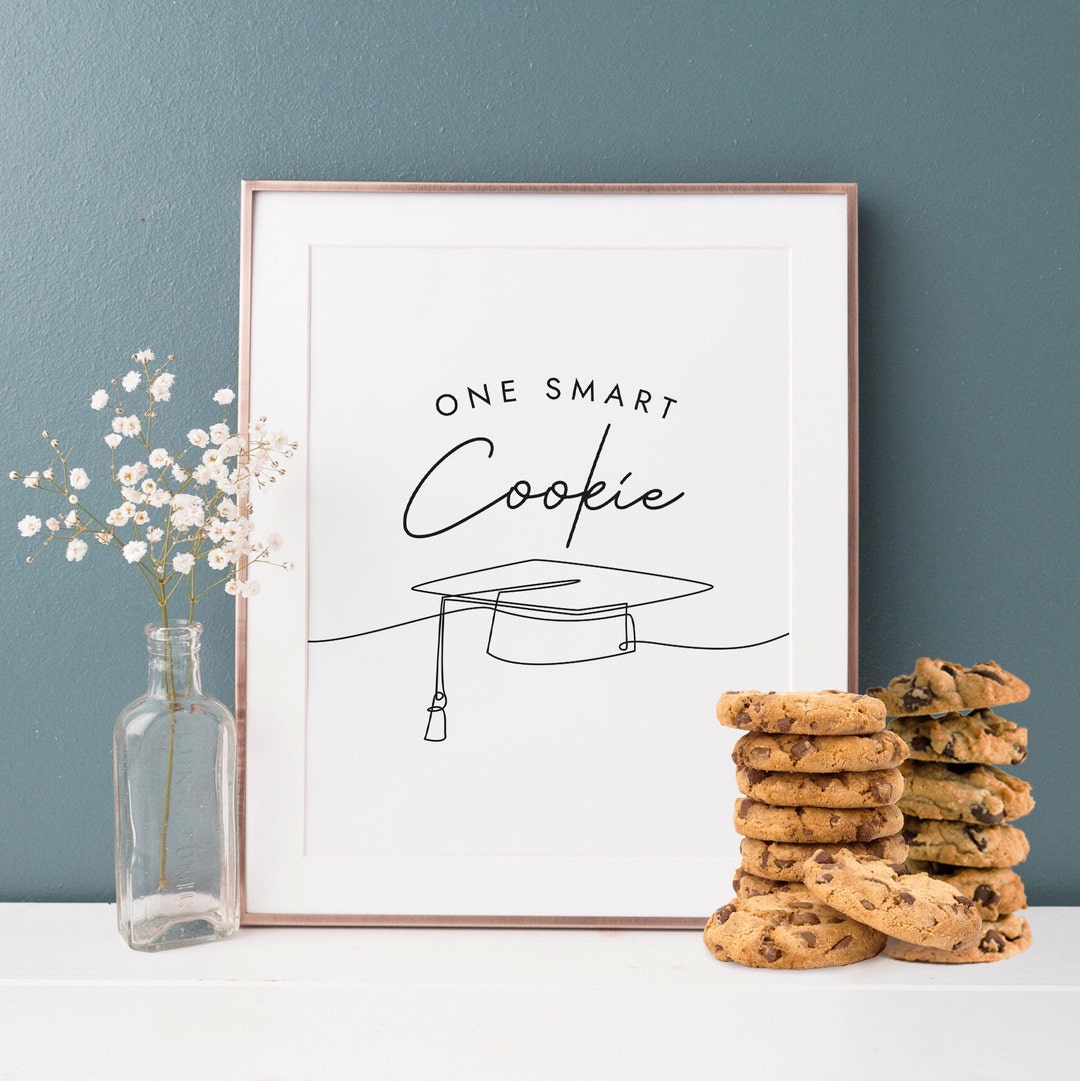 One Smart Cookie Sign, Cookie Favor Station or Cookie Buffet Sign ...