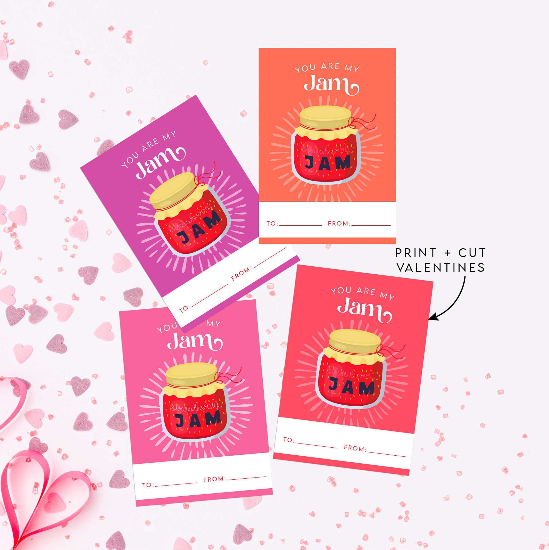 Yeti Valentines Print Cut Classroom Valentines | Etsy