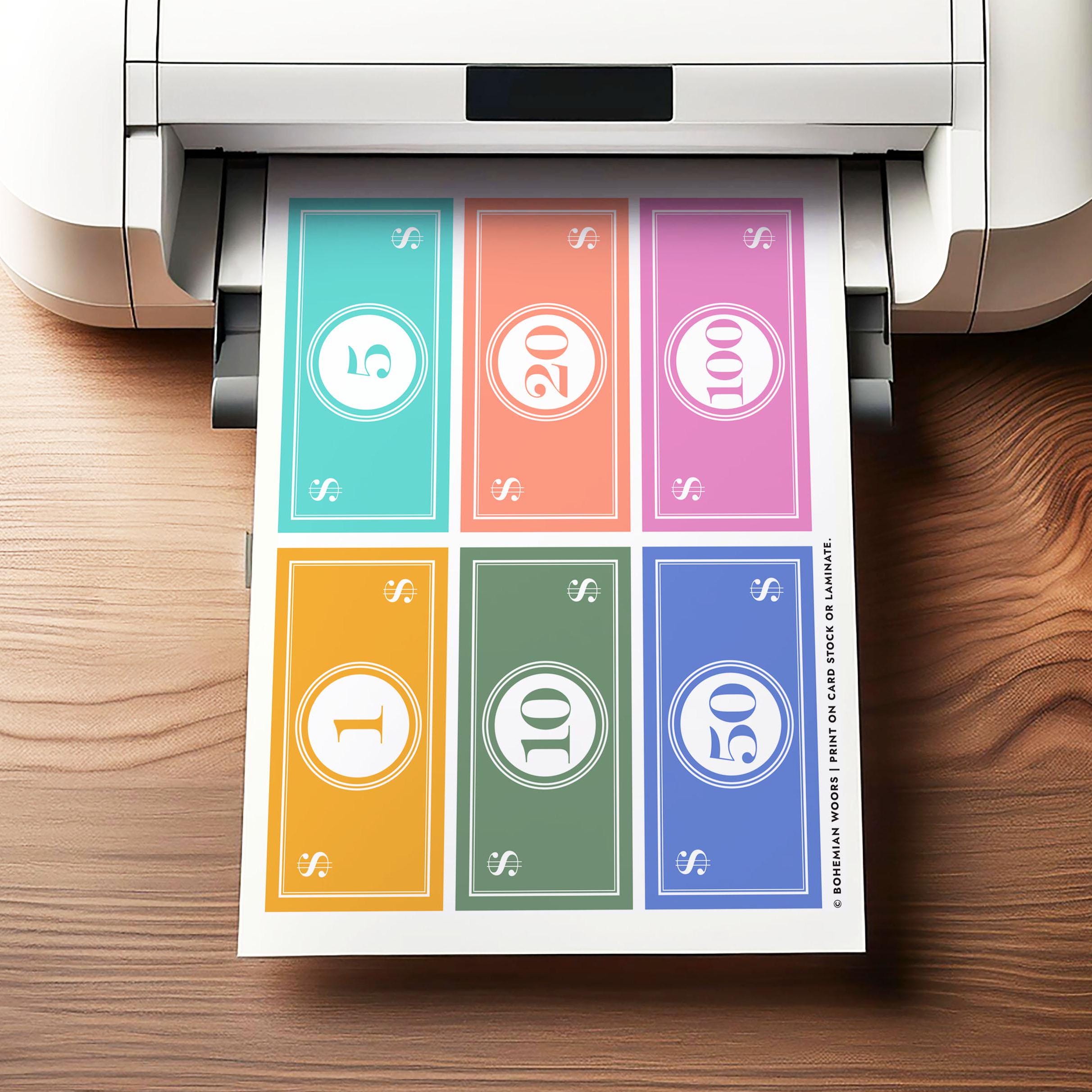 Printable Play Money Set: Dramatic Play, Counting Skills (instant ...