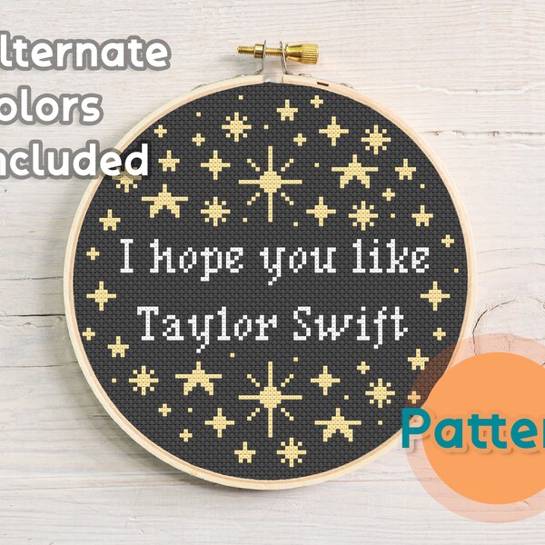 Taylor Swiftie Cross Stitch - Etsy
