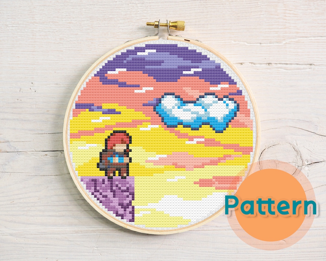 Cross Stitch Pattern - Celeste Sunset Cross Stitch Pattern Download ...