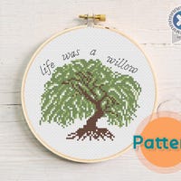Weeping Willow Tree Scene 3 Cross-stitch Pattern Digital Download - Etsy