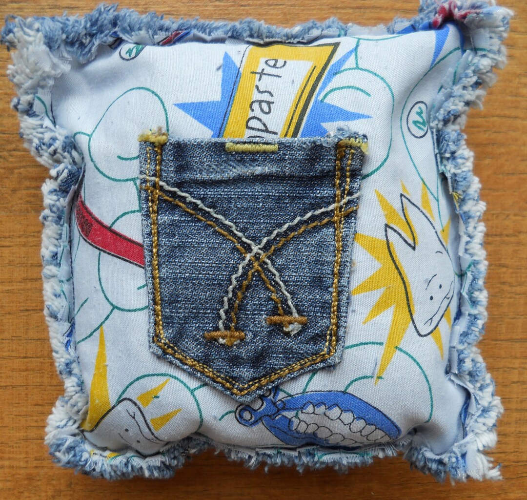 Recycled Denim Tooth Fairy Pillows - Etsy