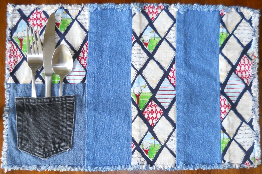 Tennis and Golf Pocket Placemats Set of 4 - Etsy