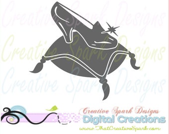 Glass Slipper Svg | Etsy