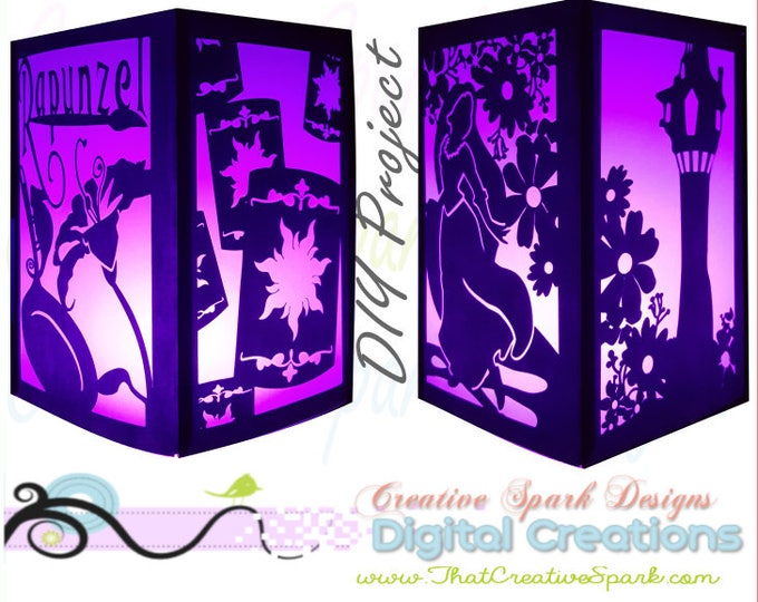Rapunzel Paper Lantern DIY Project Digital Download Cut File for Die ...
