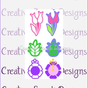 Kalocsai Flowers SVG, and DXF Image Set 2 for Die Cutting Machines ...