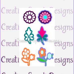 Kalocsai Flowers SVG, and DXF Image Set 2 for Die Cutting Machines ...