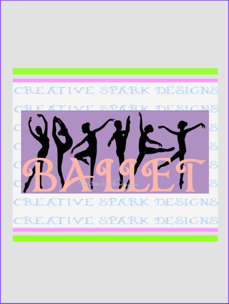 Ballet Landscape Wall Art SVG Project Download - Etsy