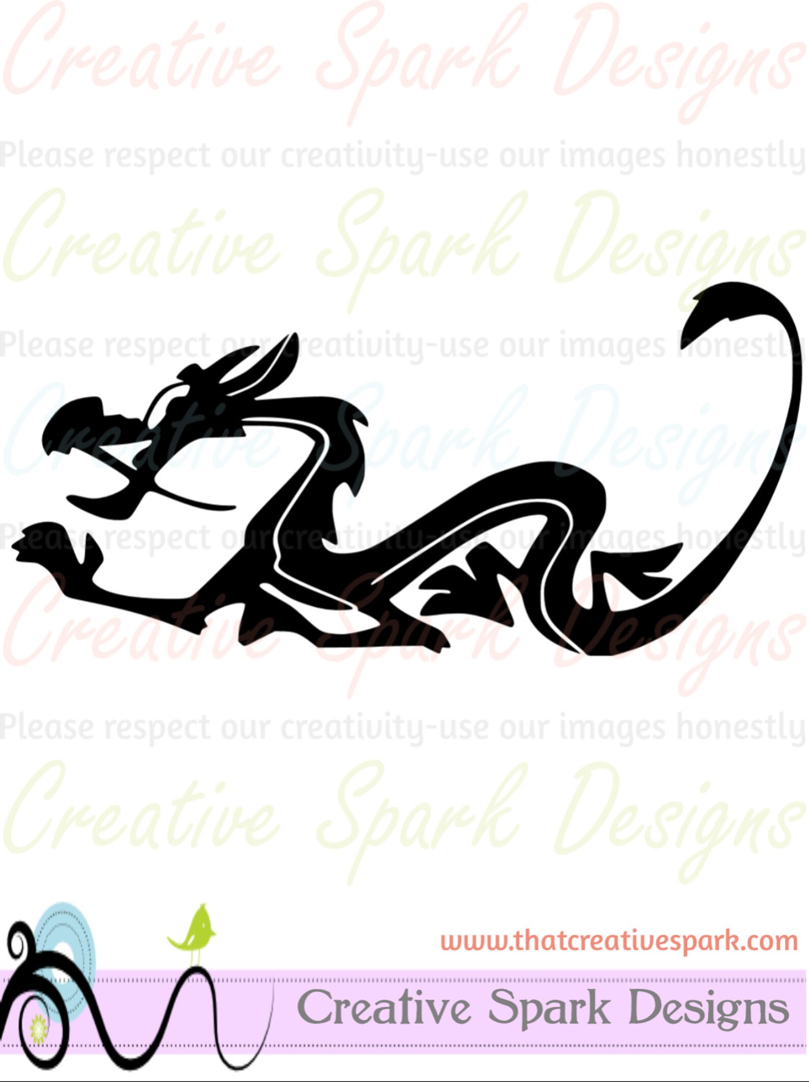Disney's Mulan-inspired Mushu Dragon SVG DXF PNG for Die | Etsy