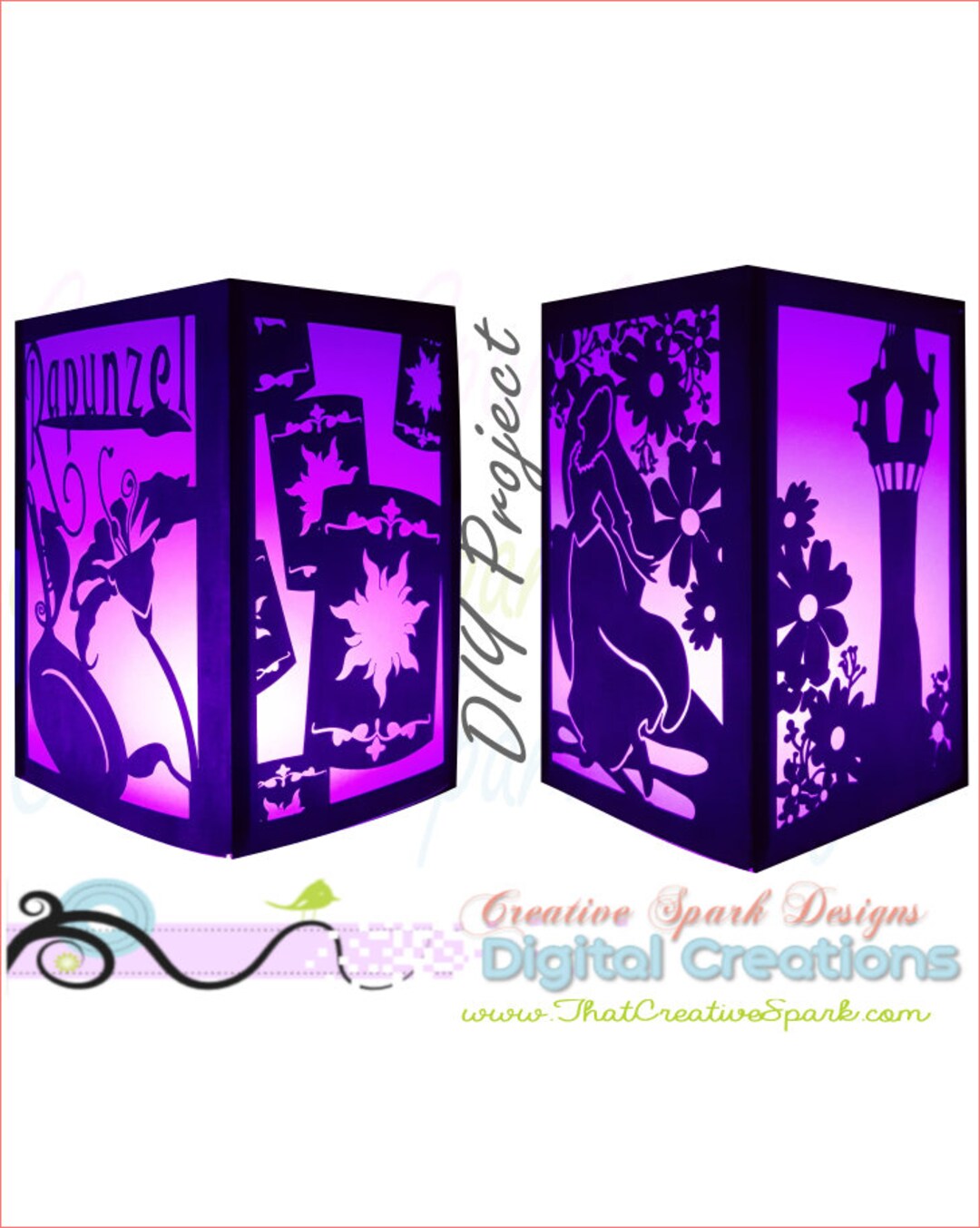 Rapunzel Paper Lantern DIY Project Digital Download Cut File - Etsy
