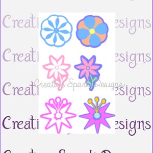 Kalocsai Flowers SVG, and DXF Image Set 2 for Die Cutting Machines ...