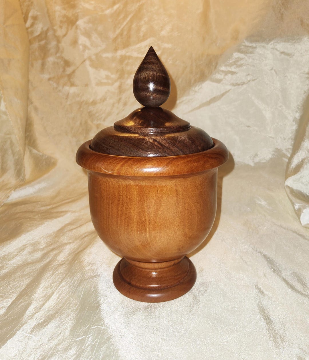 Cherry and Walnut Container - Etsy