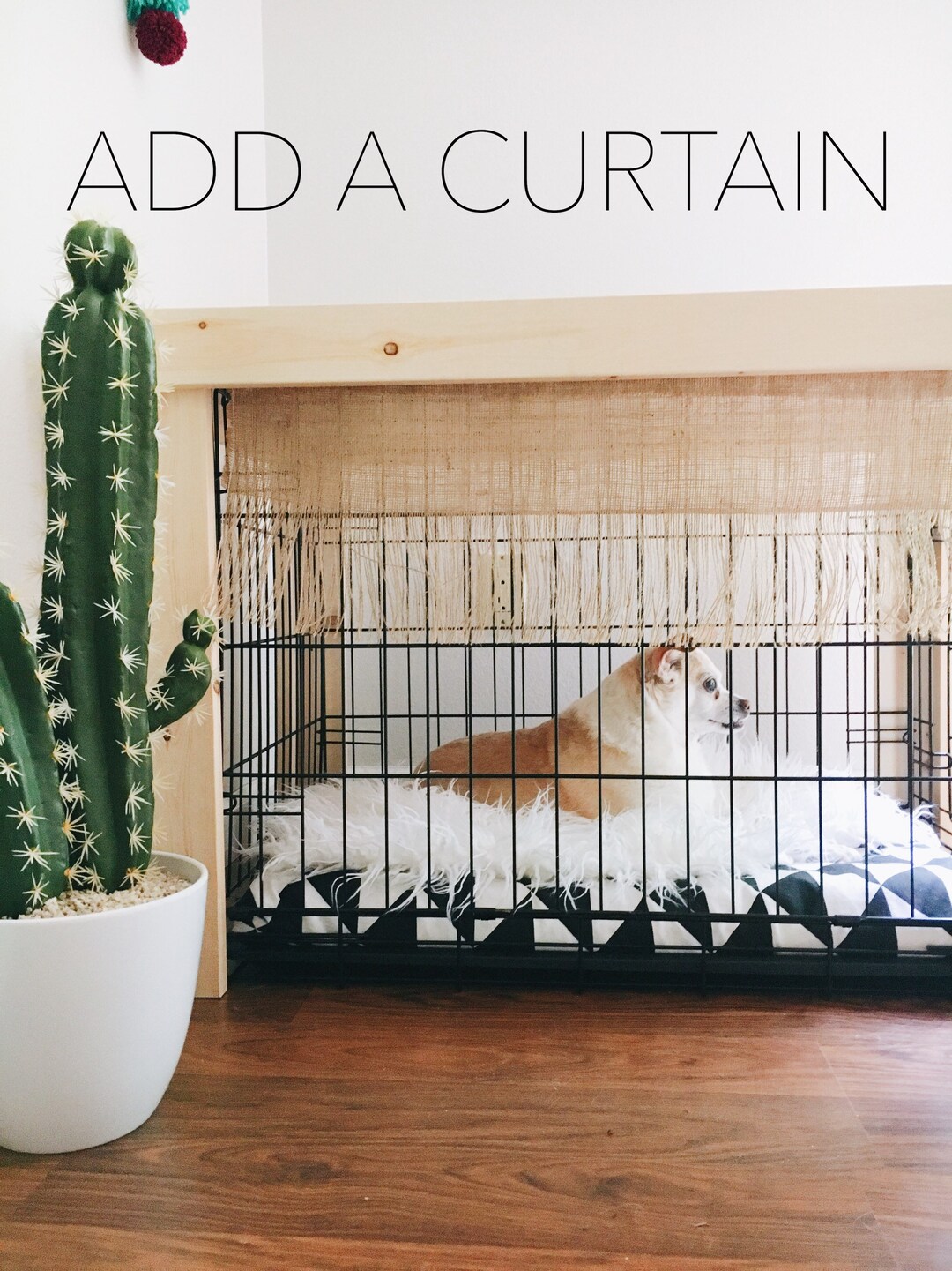 Crate Table Curtain Add on Choose Fabric or Burlap Table, Bed, Blanket ...