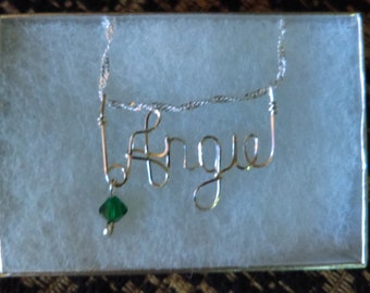 Angie Name Necklace - Etsy