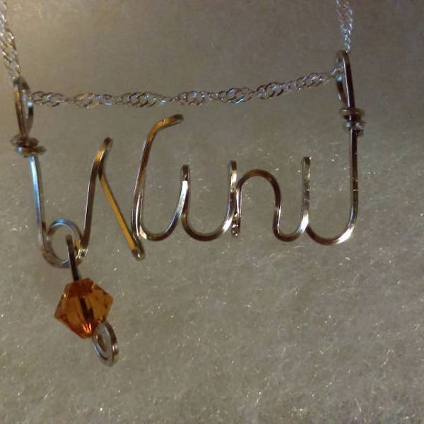 Wire Name Necklace - Etsy