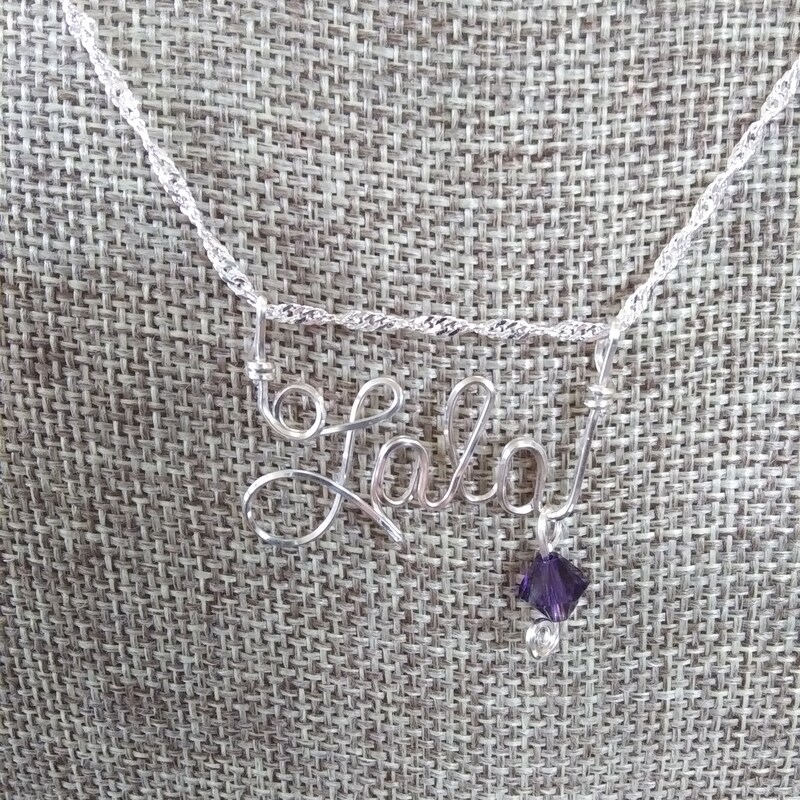 Wire Name Necklace - Etsy