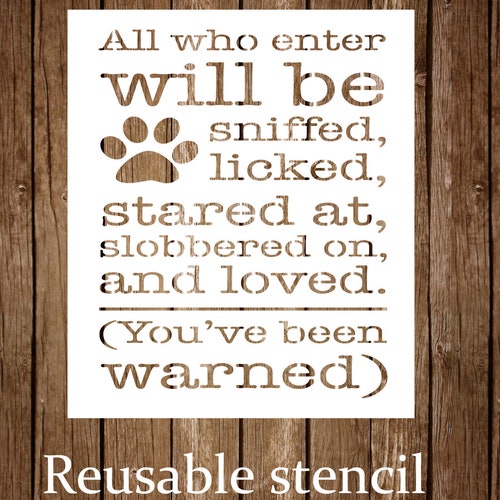 Love is Custom Wood Sign Wet Noses Wall Art Dog Sign Gift | Etsy